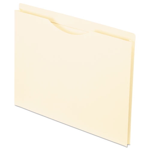 Manila Reinforced File Jackets, 2-Ply Straight Tab, Letter Size, Manila ...