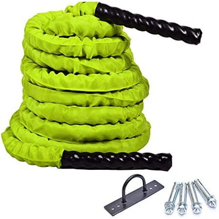 sinda (TM) 1.5 Inch Width Poly Dacron 30ft 9 Meters Length Battle Rope ...