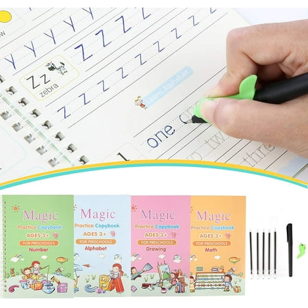 Magic Practice Copybook For Kids, Reusable Magic Calligraphy Tracing ...