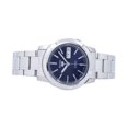 Seiko Men's Automatic Watch with Blue Dial, Silver-Tone Stainless Steel ...
