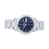 Seiko Men's Automatic Watch with Blue Dial, Silver-Tone Stainless Steel ...