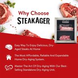 SteakAger PRO 20 Home Beef Dry-Aging Fridge, 20Lbs Capacity, Black ...