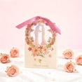 100 Pcs Wedding Favor Candy Boxes with Ribbon Handles, Elegant Floral ...