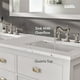 Totti Artemis 48" White Transitional Double Sink Bathroom Vanity w ...