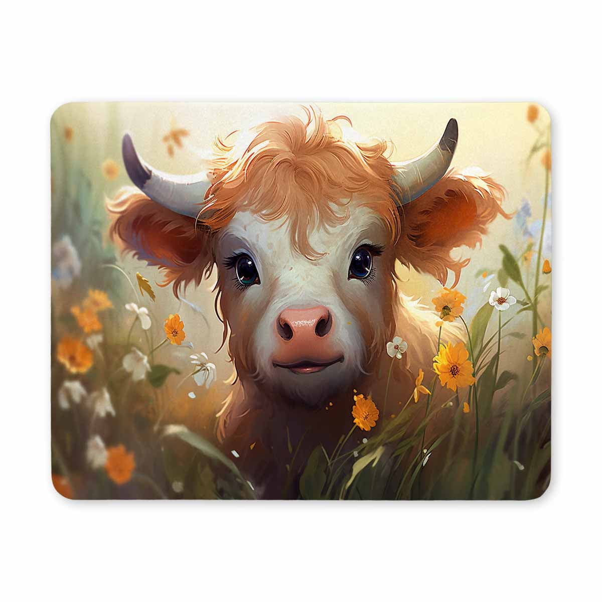 Cow Mouse Pad Animal Gaming Mouse Mat Non-Slip Rubber Base Thick ...