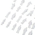 100x HO Scale 1:100 White Model People Unpainted Train Figures & 100x ...