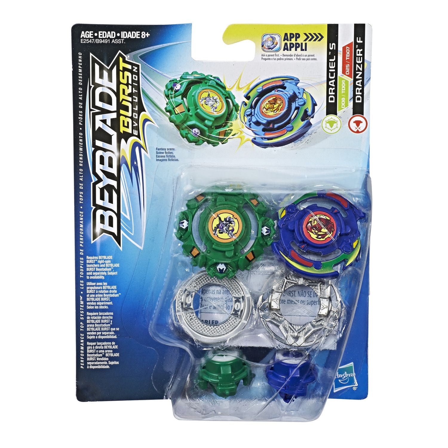 Click here for Beyblade Burst Evolution Dual Pack Draciel S And D... prices
