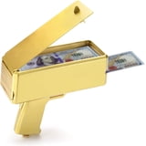 Kids Realistic Machine Launcher - Gold Money Gun, Super Fun Toy for ...