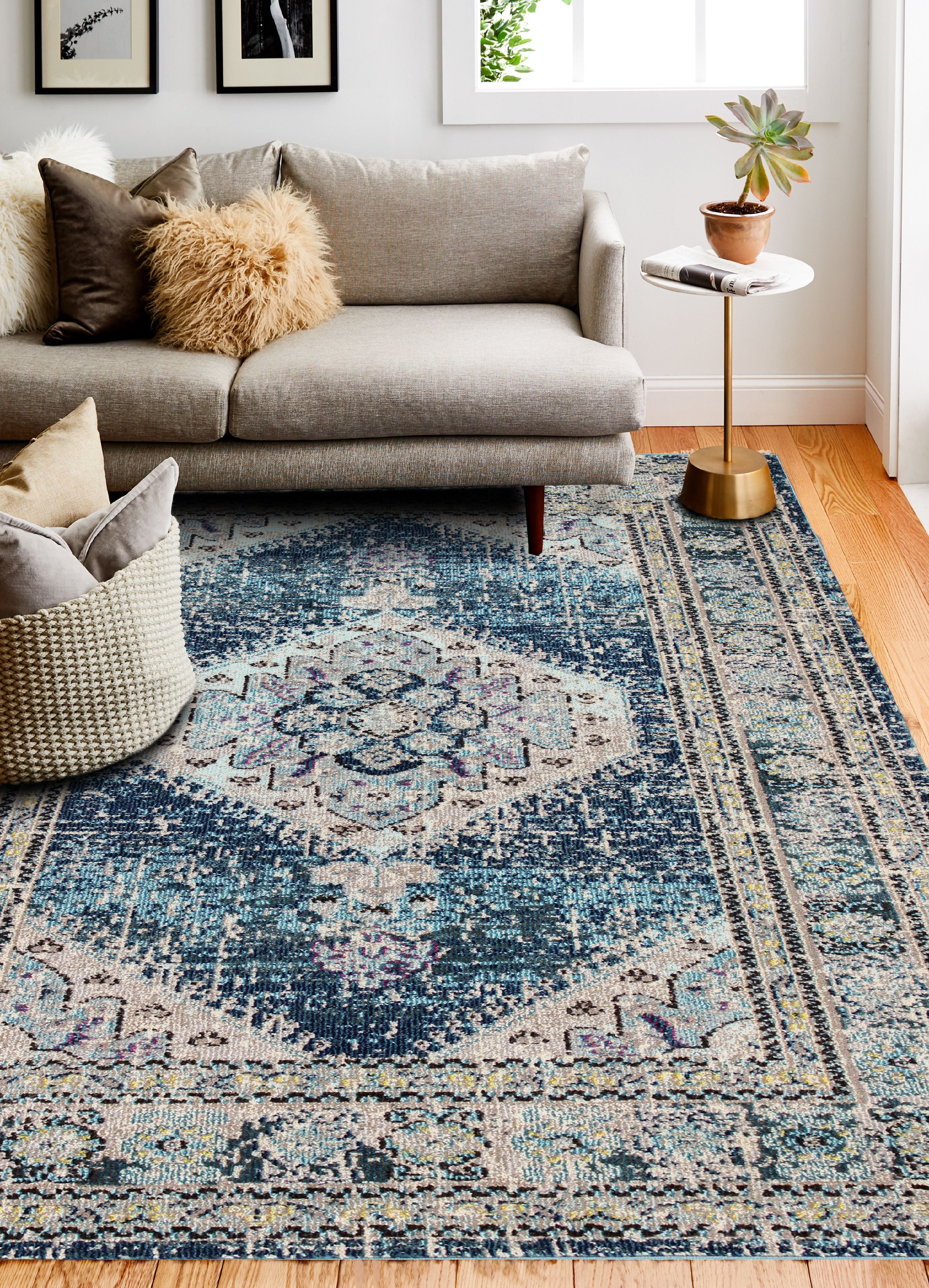 Bashian Zanta Transitional Geometric Area Rug - Walmart.com