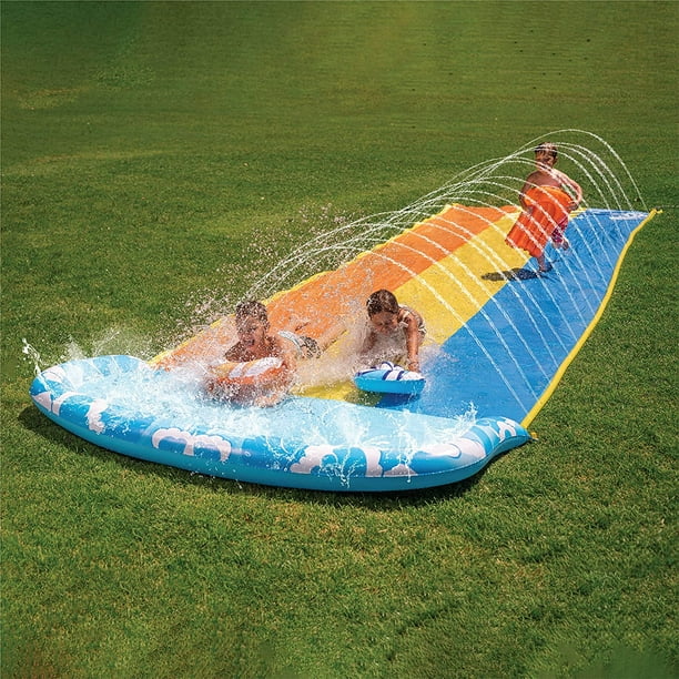 Terra 22 5ft Durable Slip And Slide Water Triple Slides With 3 Body