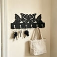 mdesiwst Coat Hook with 6 Metal Hooks Wall Mounting Nail-Free Hooks ...