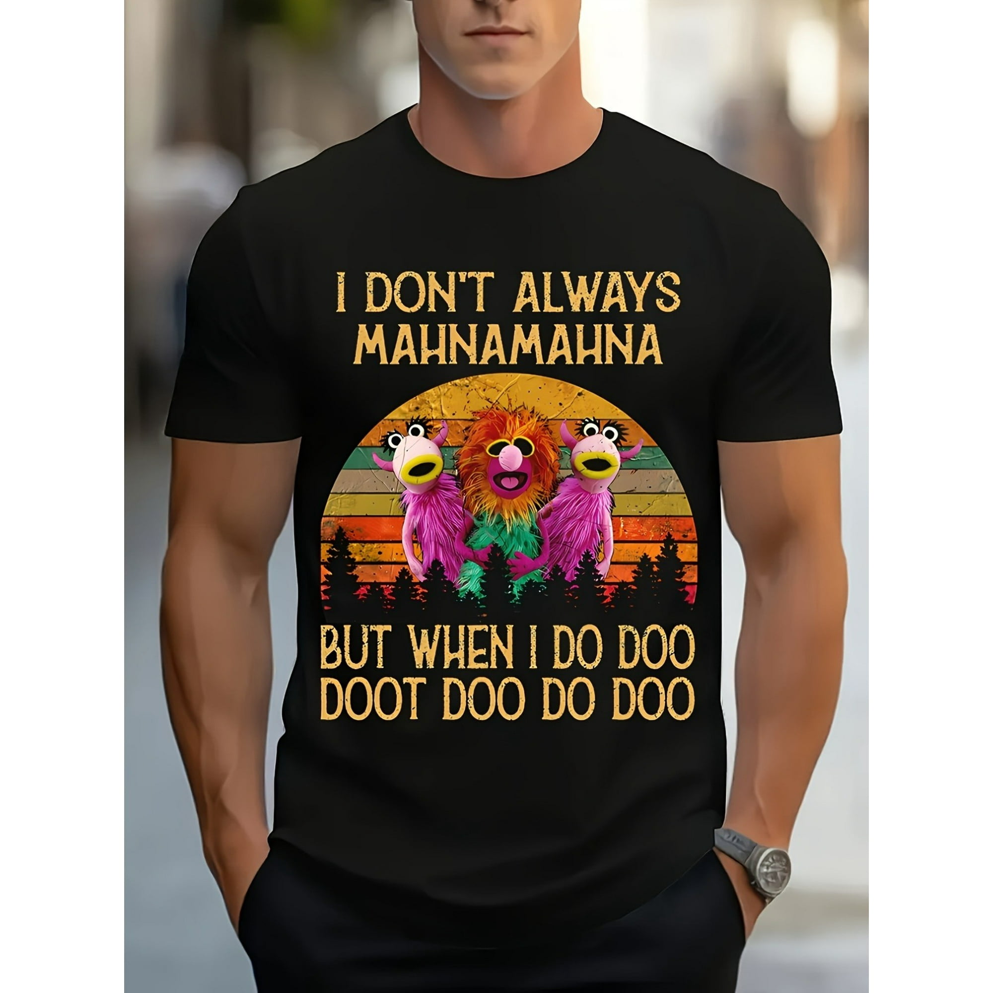 Click here for Generic Mens Graphic Print T-Shirt - I Dont Always... prices