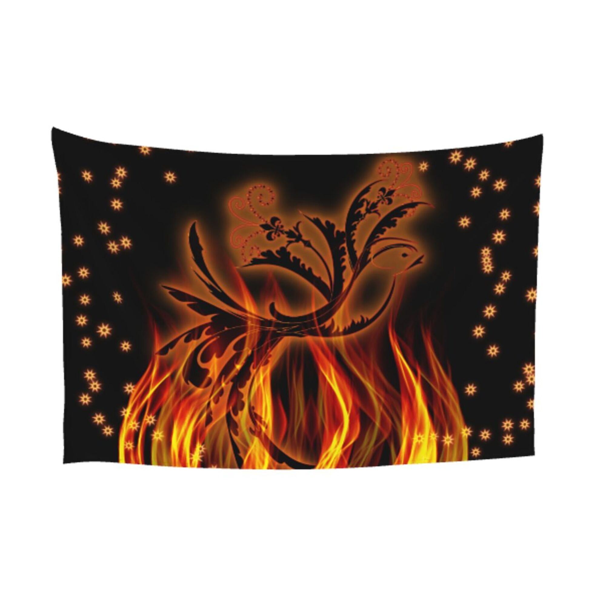 ZICANCN Funny Tapestry for Bedroom Aesthetic,Phoenix Bird Fire Pattern ...
