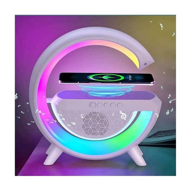 Altavoz con cargador inalámbrico, lámpara RGB 4 en 1 ETHO IMPORT ...