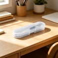 Clear Polypropylene Storage Containers Box with Hinged Lid for Pencils ...