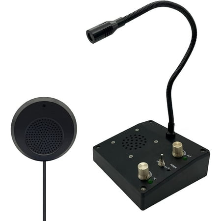 Modesike Counter Microphone System Window Speaker intercom Anti ...