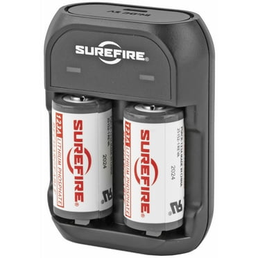 Surefire Flashlight Kit with 123A Rechargeable Batteries and Charger ...