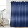60x72 Inch Shower Curtains for Bathroom, Navy Blue Ombre Fabric Bath ...