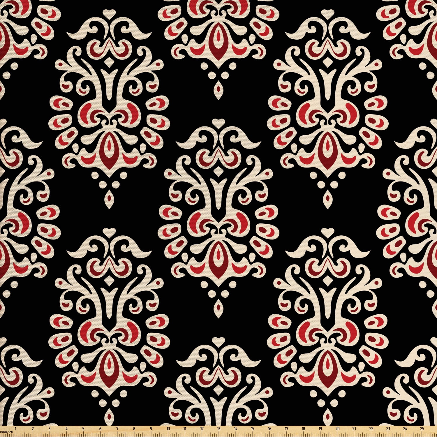 Damask Fabric by the Yard Upholstery, Traditional Old Fashioned ...