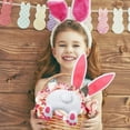 Bunny Wreath Kit for Easter, Cute Rabbit Garland with Ears, Farmhouse ...