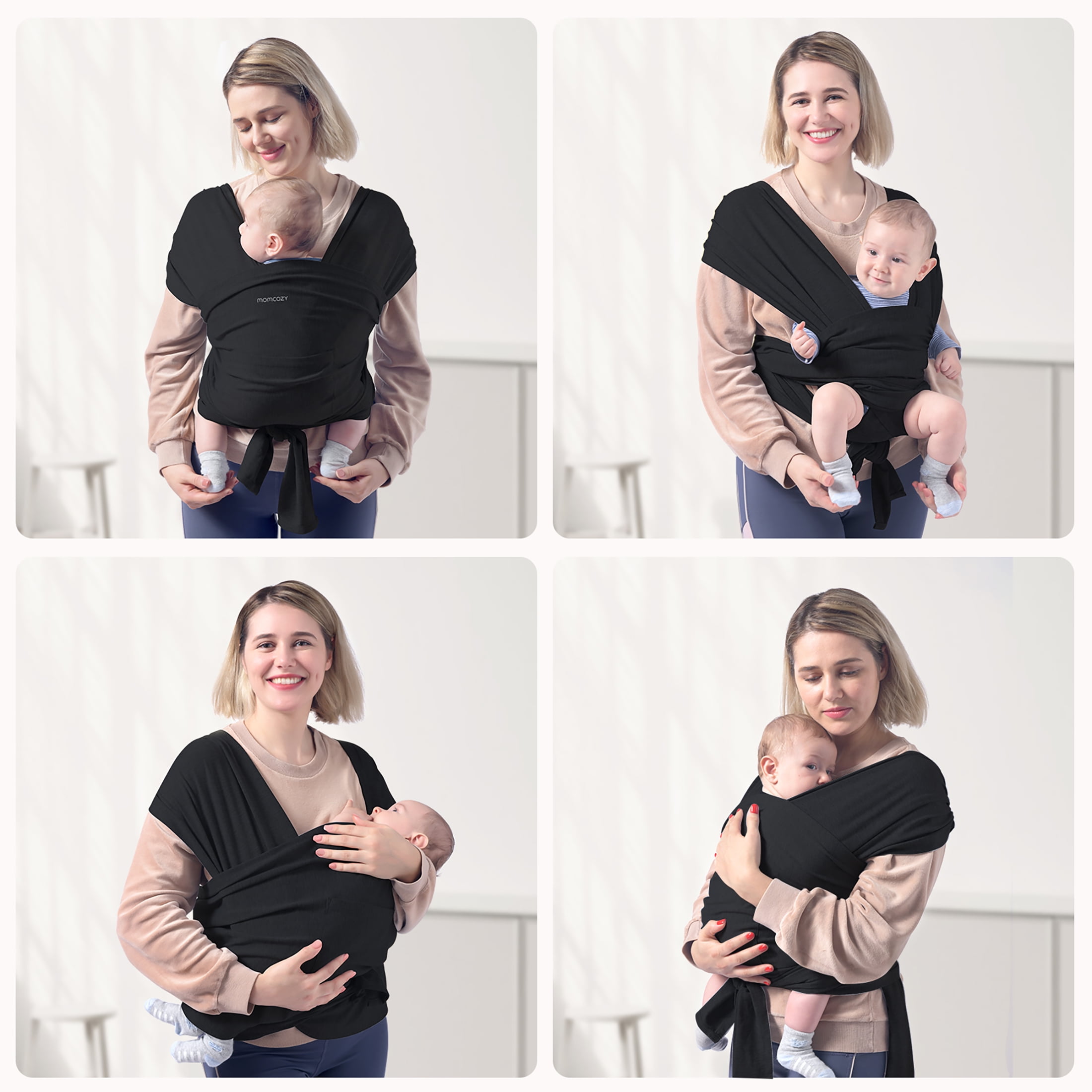 Momcozy Baby Wrap Carrier Slings, Adjustable Baby Carriers, 41% OFF