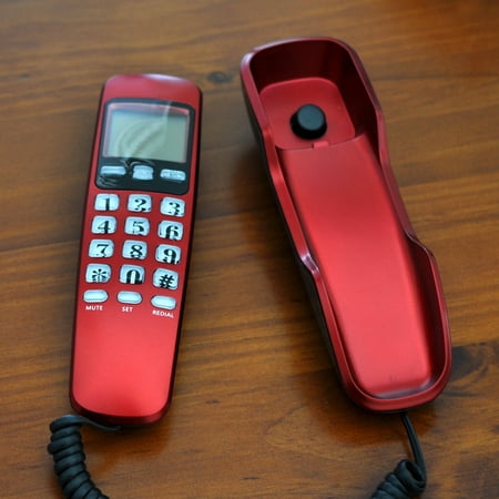 Black Red White Wall Mount Corded Phone Telephone Home Office Desktop ...