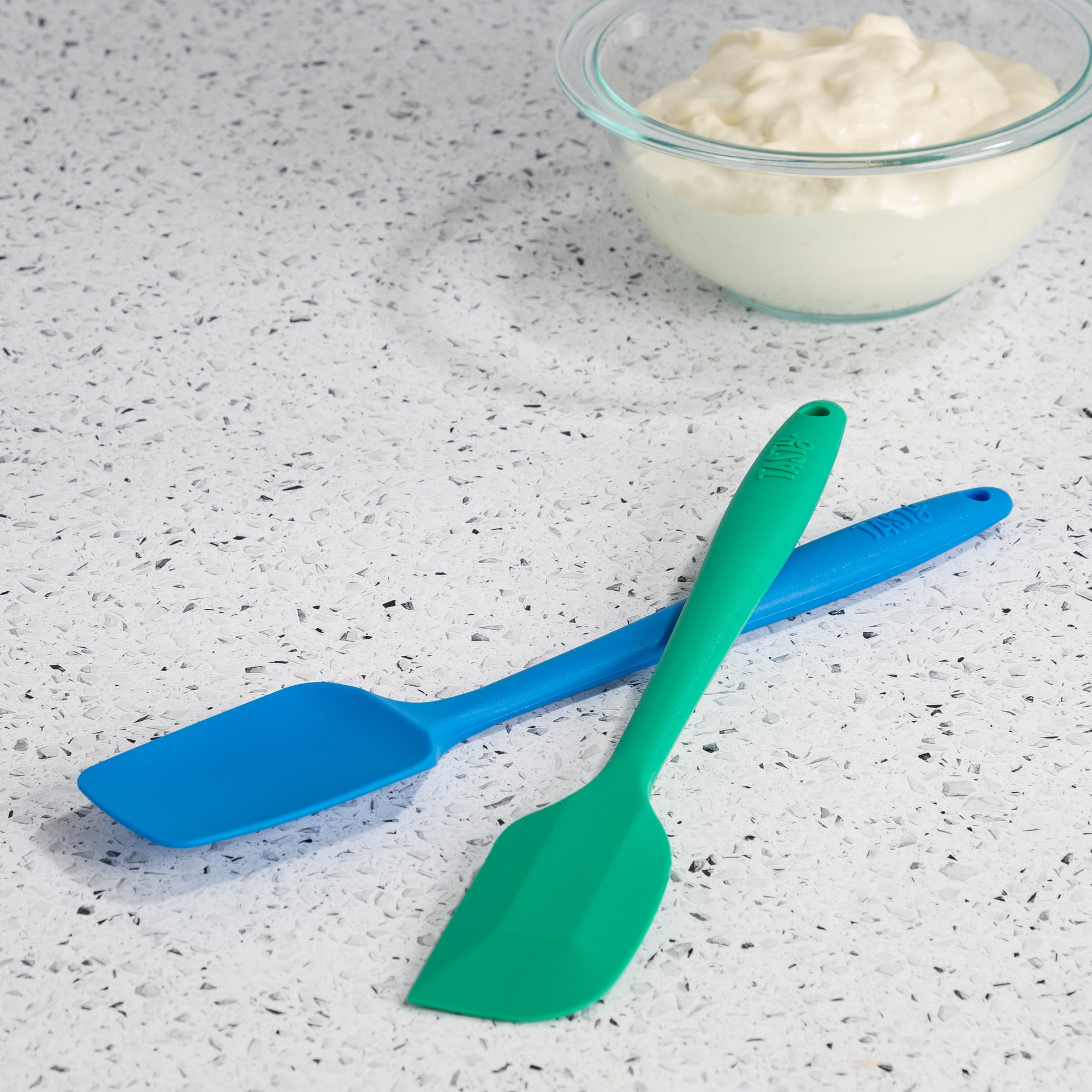 Tasty Silicone Spatula Set, Green and Blue, 2 Piece - Walmart.com