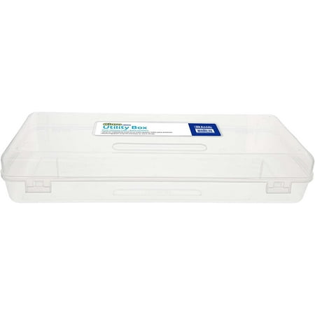 Plastic , Ruler Length Large Utility Storage Box, Clear Color, lti ...