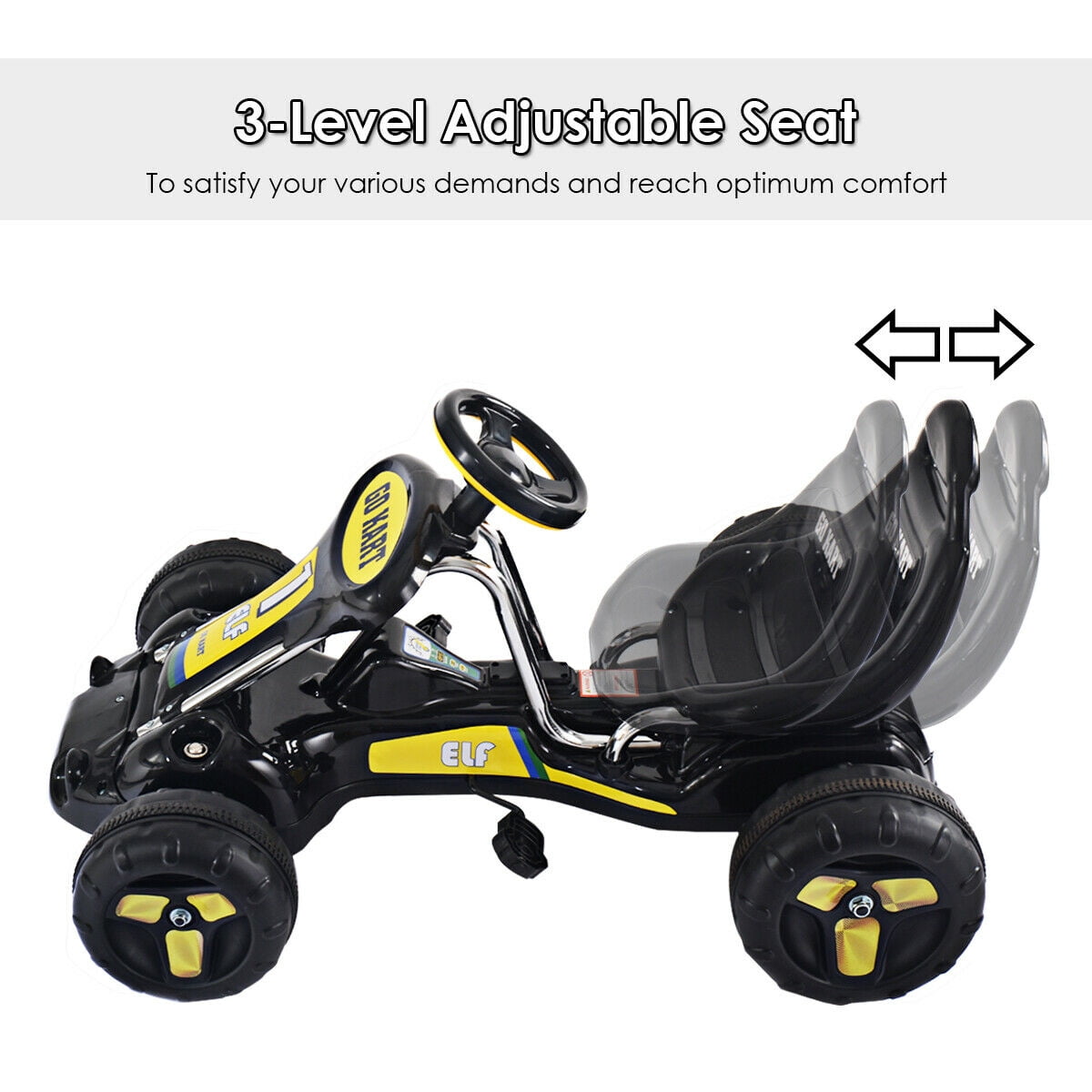 Buy Go Kart Kids Ride On Car Pedal Powered Car 4 Wheel Racer Toy ...