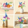Flower Bouquet Set,888-Piece Botanical Building Blocks for Valentine's ...