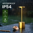 2 packs wireless charging table lamps, 5000 battery-operated portable ...
