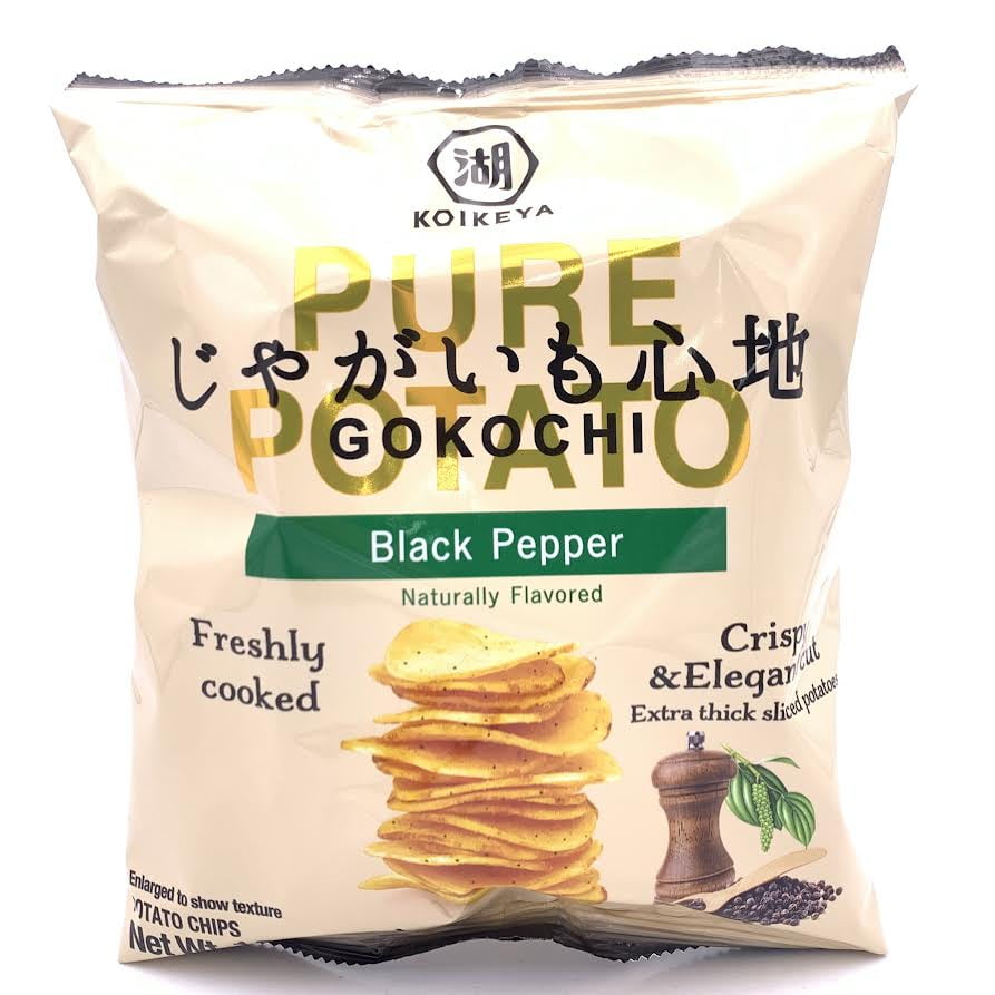 Koikeya Pure Potato Black Pepper Flavore 1.9oz/54g - Walmart.com