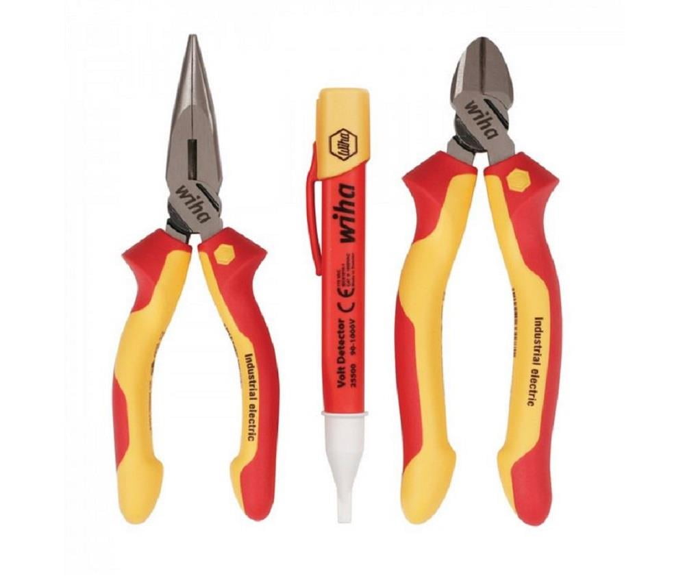 WIHA TOOLS 32982 Insulated Tool Set,3 Pieces,1000VAC Max - Walmart.com ...