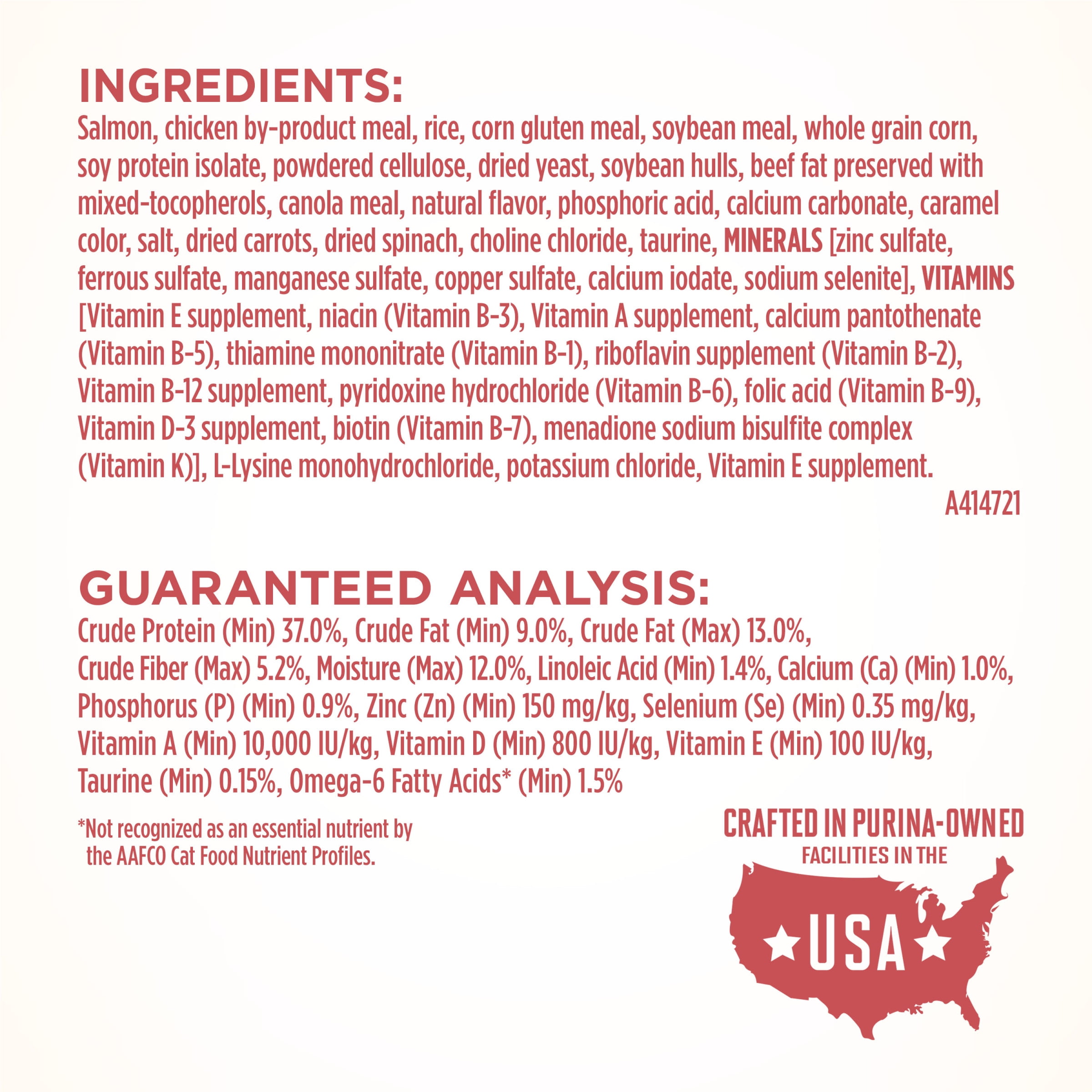 Buy Purina ONE +Plus Indoor Advantage With Real Salmon No. 1 Ingredient ...