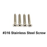 QCAA Marine Grade Stainless Steel 316 Cabin Hook Latch & Eye, 2.5", 2 ...