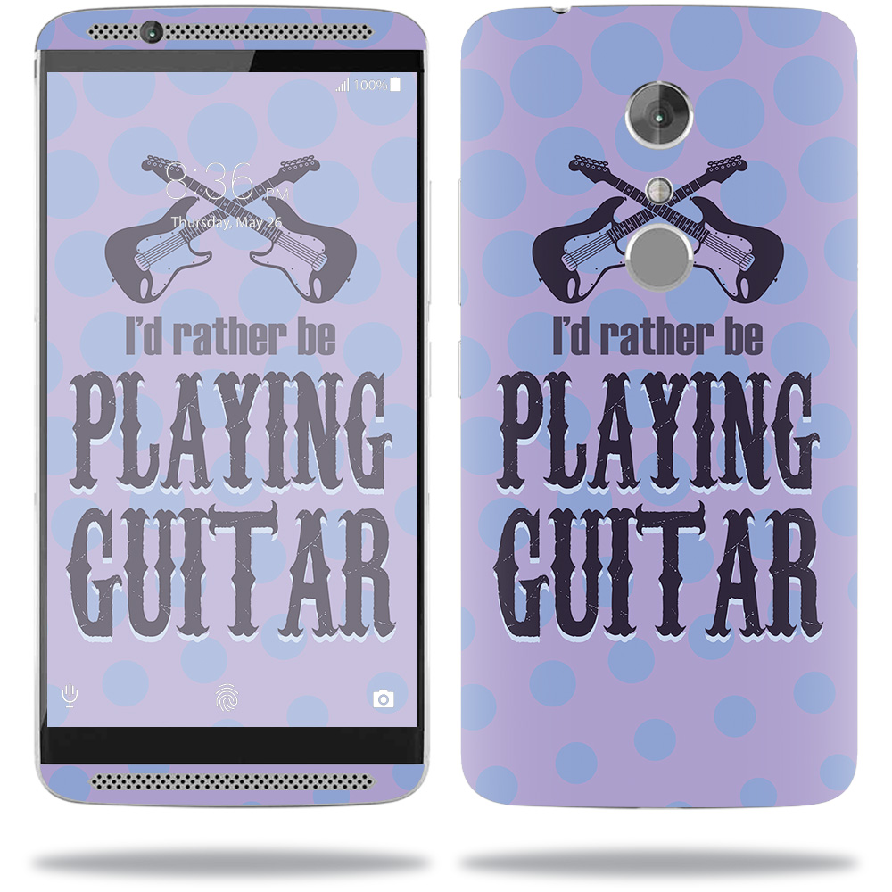 Skin Decal Wrap Compatible With ZTE Axon 7 Playing Guitar - Walmart.com