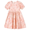 Afuyipoi Girls Lovely Floral Print Dress (4-17 Years) Summer Short ...