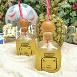 Reusable Patron Liquor Bottle Cups with Straw, Clear Cup with Straw ...