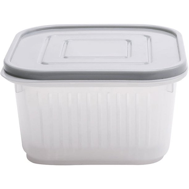 Creative Sealed Drain Box Kitchen Fridge Fruit Vegetable Drain Storage ...