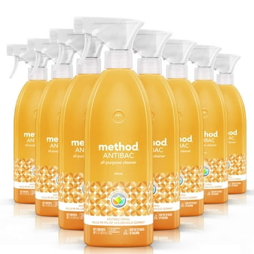 Method Antibac All-Purpose Cleaner, Bamboo, 28 oz Spray Bottle, 8 ...