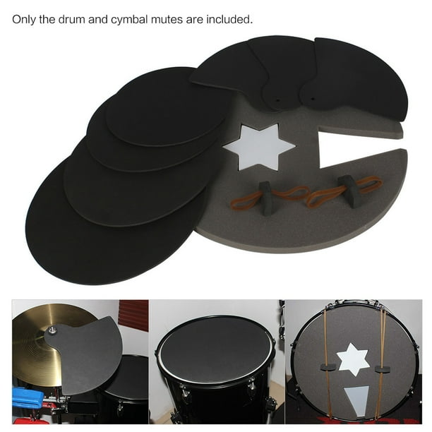 Amdohai 8-Piece Drum Set Practice Pads Mute with Cymbal Mutes - Walmart.ca
