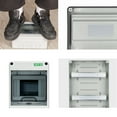 Outdoor Waterproof Distribution Box with DIN Rail, Transparent Cover ...