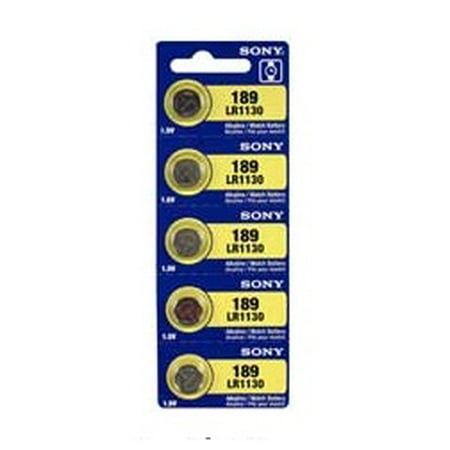 Sony LR1130 Alkaline Button Watch Battery 1.5V - 100 Pack +FREE ...