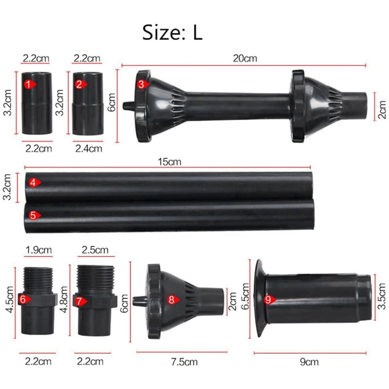 DIY Fountain Kit Fountain Parts 5-in-1 Fountain Pump Nozzle Kit ...