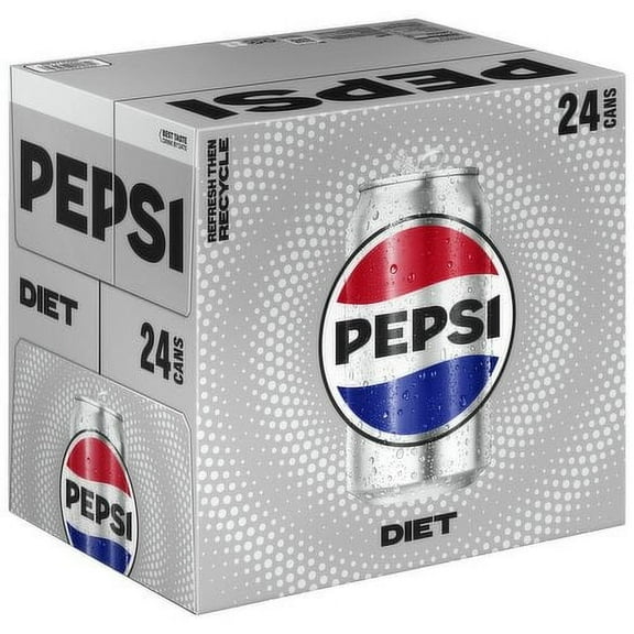 Pepsi 20 oz Soda Bottles Pack of 24, Classic Carbonated Soft Drink ...