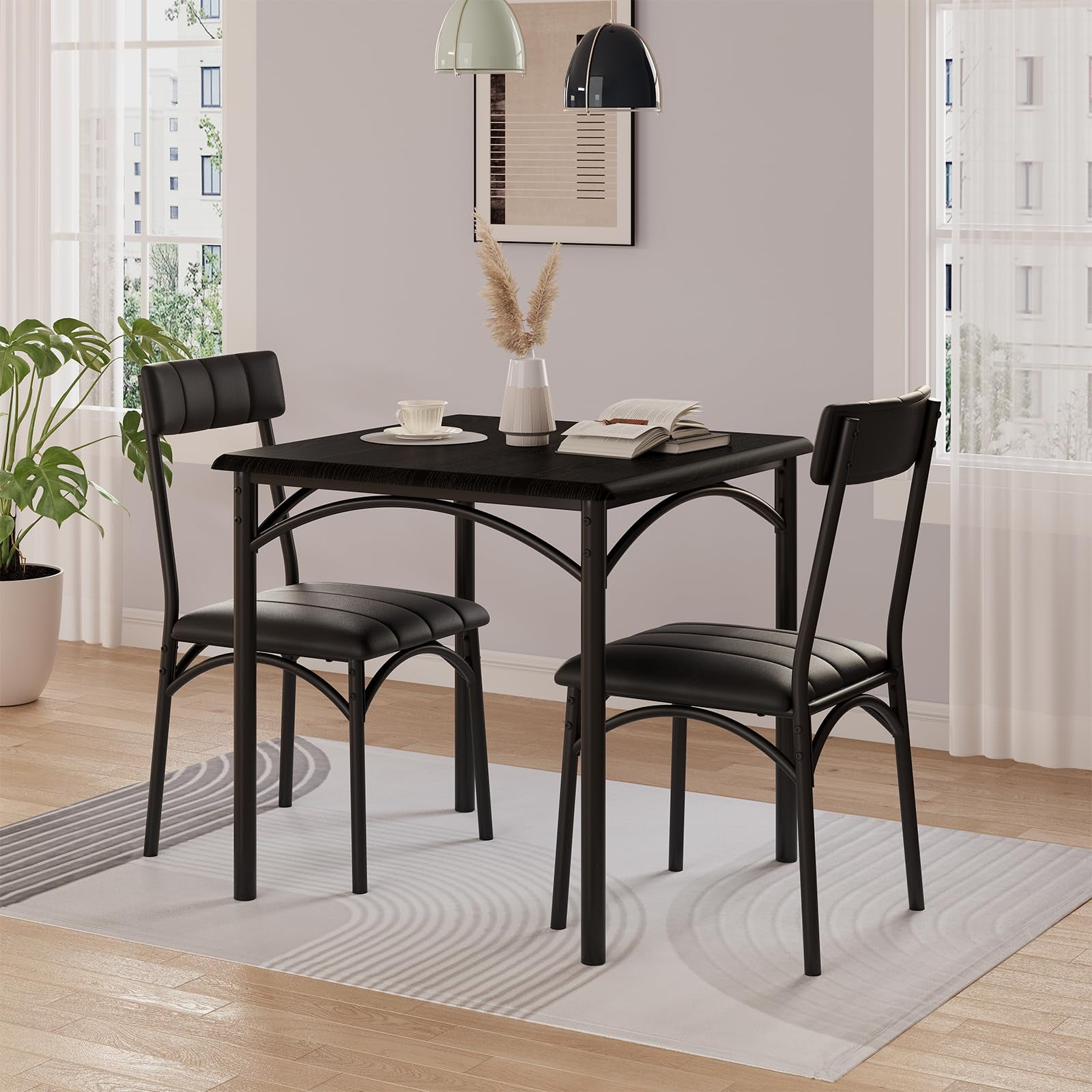 Click here for Akdsteel 3 Piece Dining Table Set For 2 - Kitchen... prices
