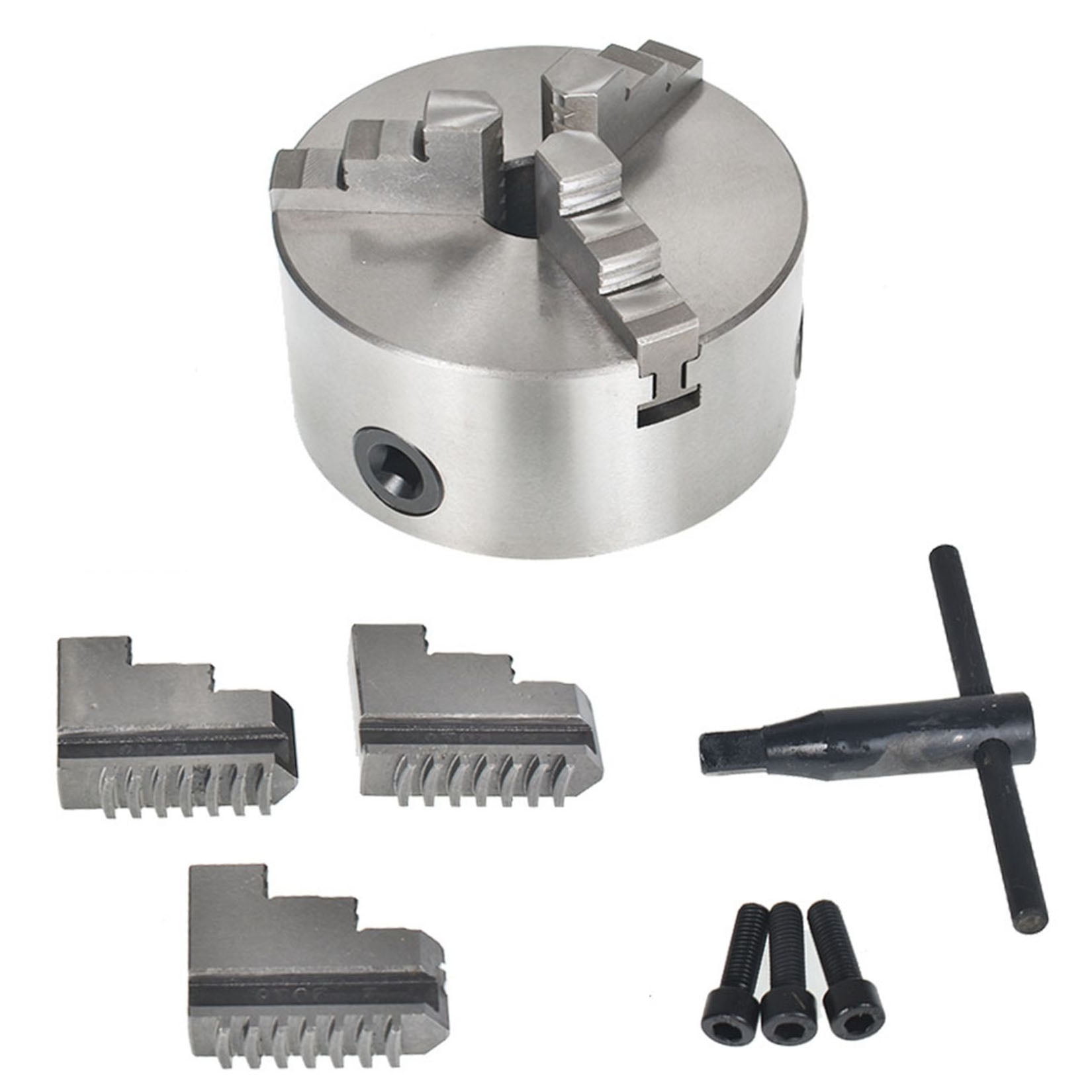 K11-130 Lathe Chuck, 5 inch 130mm Diameter 3-Jaw Self-Centering Lathe ...