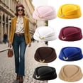 Agiufgs Wool Blend Beret One Size Wine Red Classic, Soft Warm ...