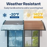 SPECSTAR Aluminum Polycarbonate Window Door Awning Canopy 40x80 Inch ...