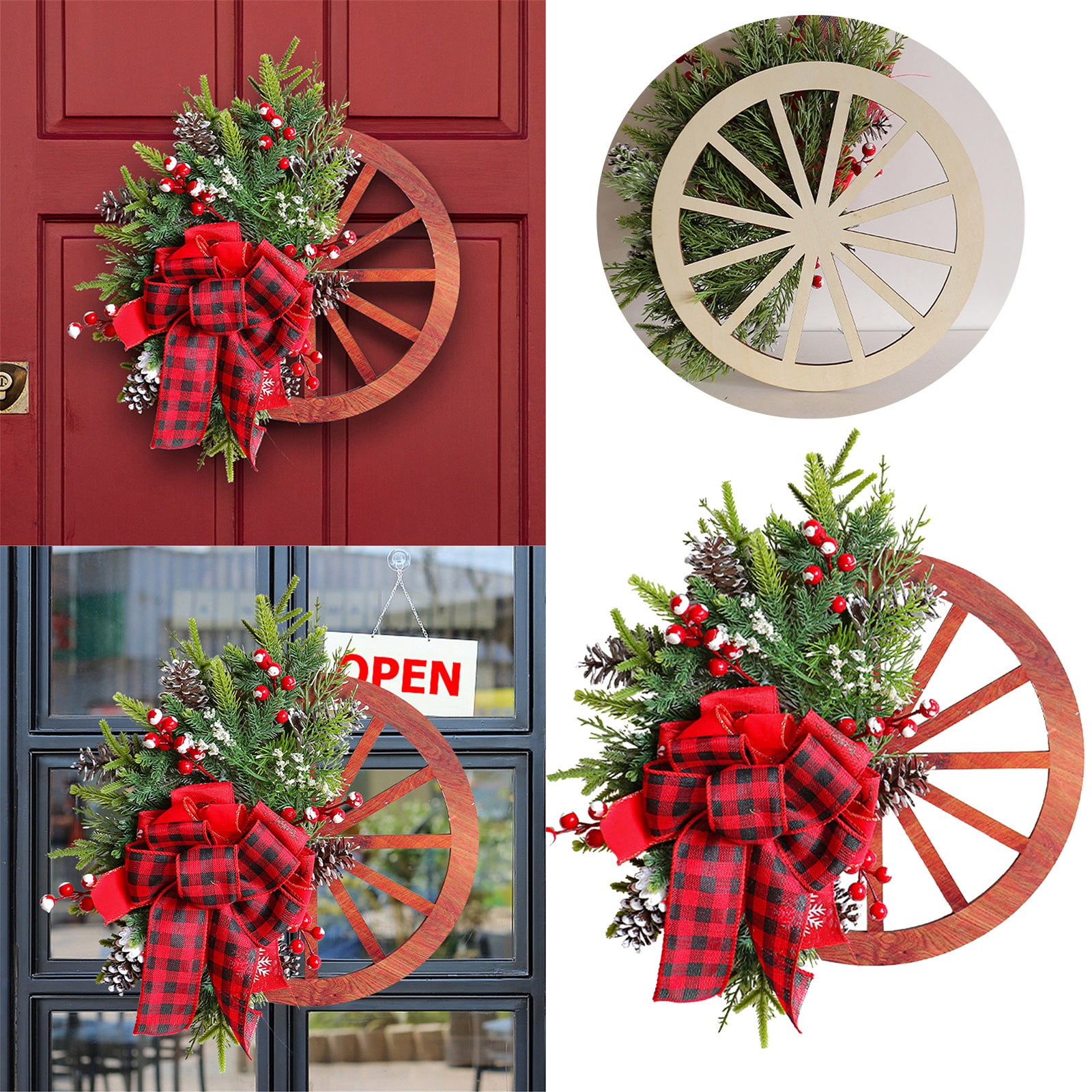 Click here for Wrxmijnhgsa Wreath 2023 Bow Wheel Garland Simulati... prices